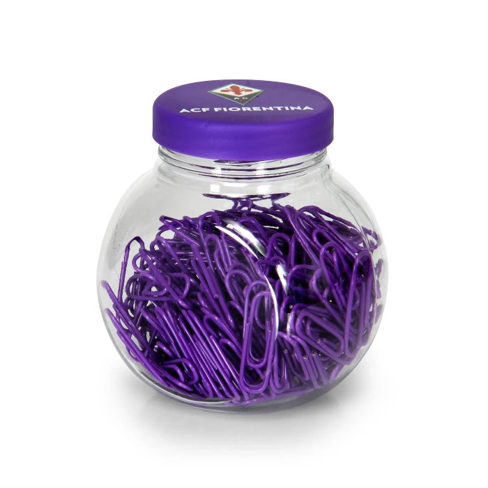FIORENTINA PURPLE PAPER CLIPS BOX